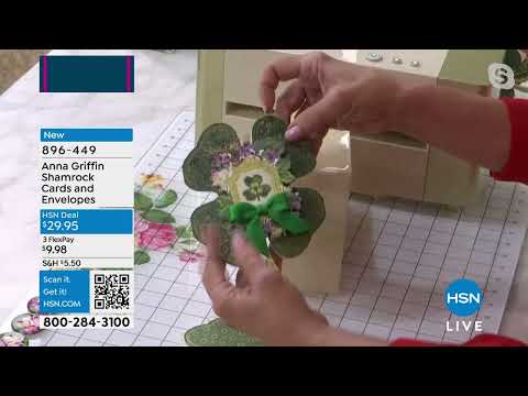 Anna Griffin Shamrock Cards and Envelopes Set of 36