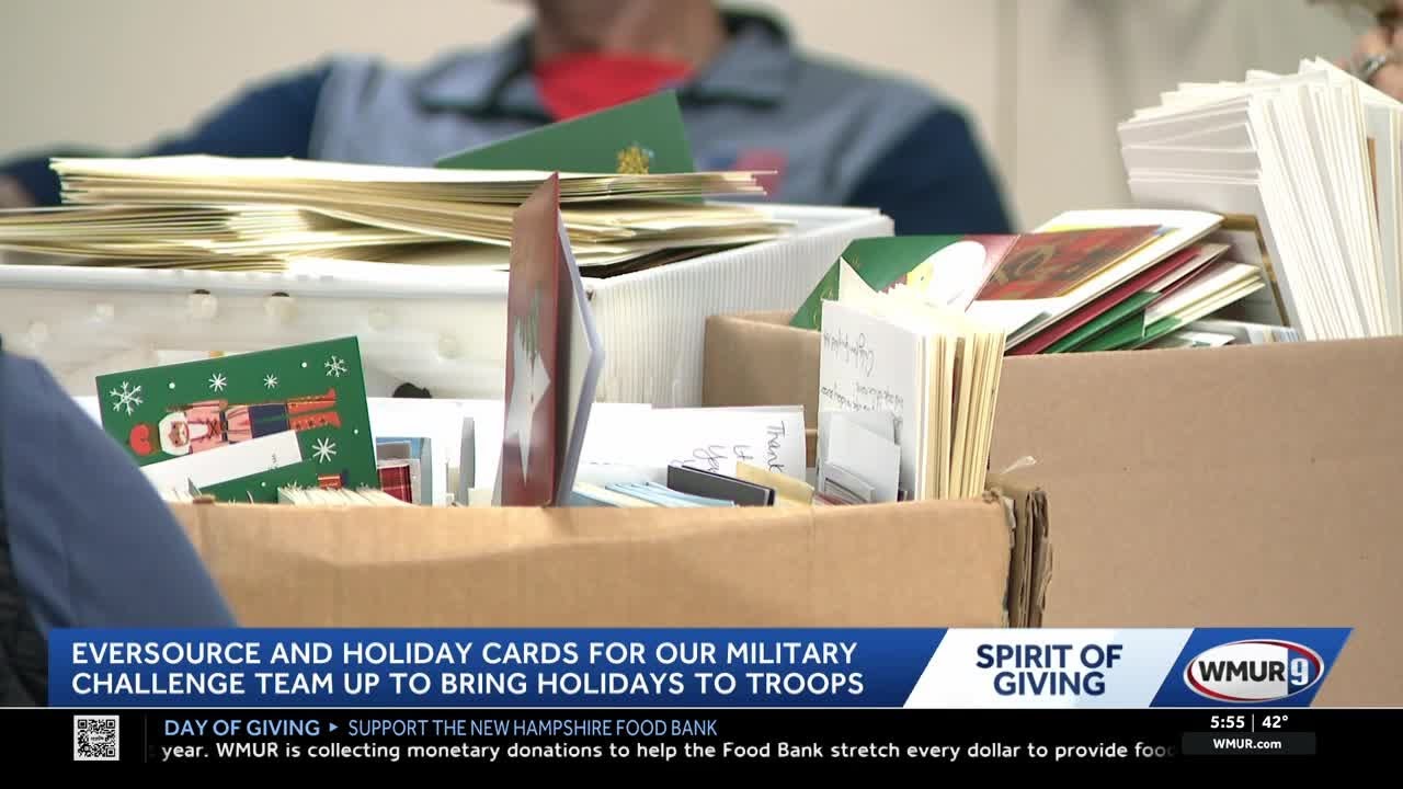 Eversource and Holiday Cards for our Military Challenge team up to bring the holidays to troops