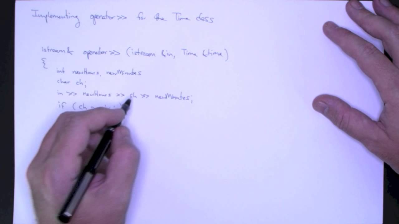 Implementing the Stream Extraction Operator