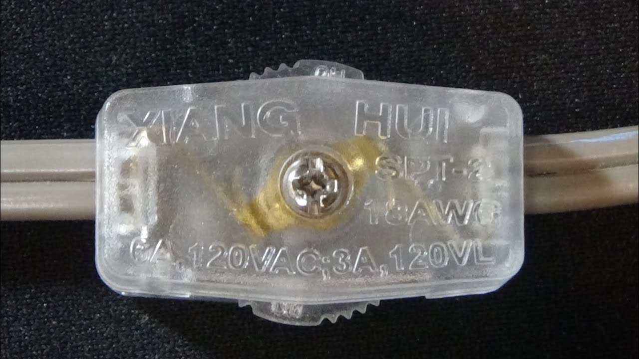 In Line Cord Switch Installation