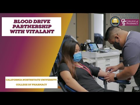 Blood Drive Partnership with Vitalant at California Northstate University, College of Pharmacy