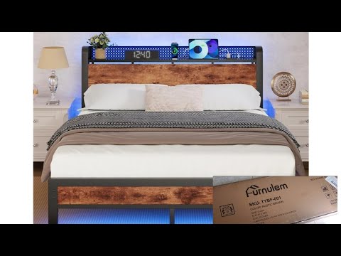 Upgrading Our Master Bedroom With Furnulem Queen Bed Frame On Amazon