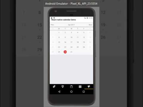 React-native-calendar flickering when swiping between months