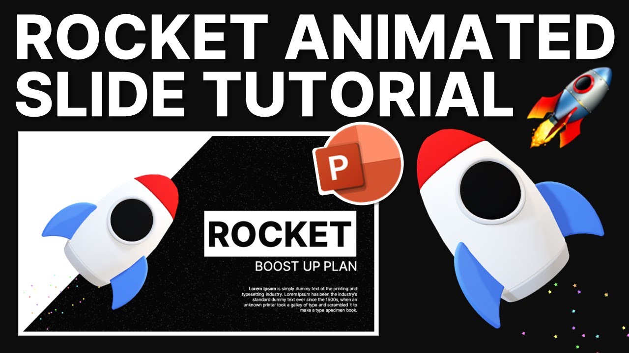 ROCKET ANIMATED POWERPOINT 🚀Free Template🚀