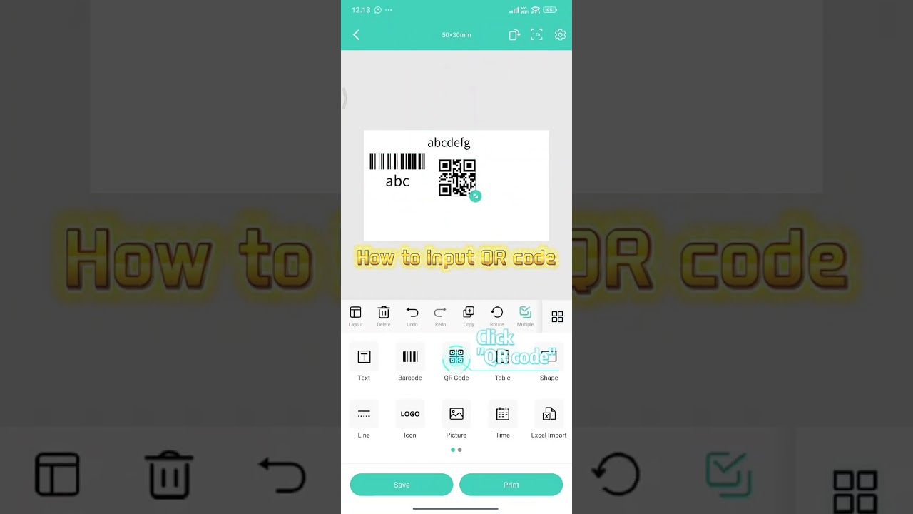 How to design small label by 4barcode App #xprinter #xp420b #xp365b #4barcode