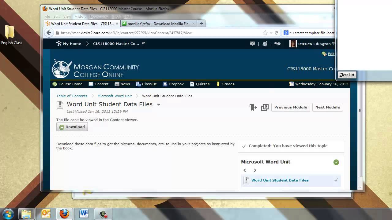 Downloading Student Data Files
