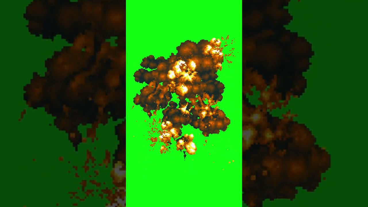 Pixel Explosion Animation Green Screen - SeeLife