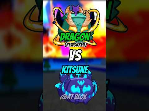 Reworked Dragon Vs Kitsune #bloxfruits #shorts #gaming