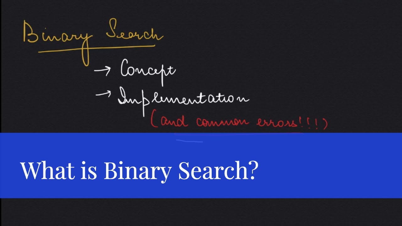 Binary Search - Iterative Method (Algorithm explained with example)