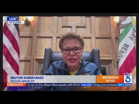 L.A. Mayor Karen Bass gives interview on ICE raids, protests, looting