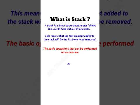 What is Stack ?#shortsfeed #short #shortvideo #shortsfeed #shortsviral