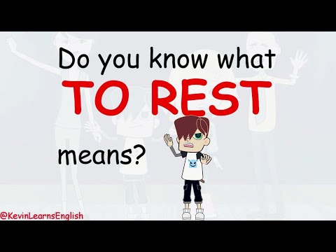 Do you know what TO REST means? --- Learn English with Kevin 😁😉 #learnenglish #funenglish