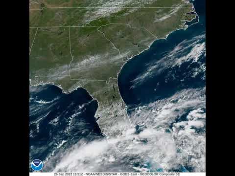 Hurricane Ian Satellite Time Lapse
