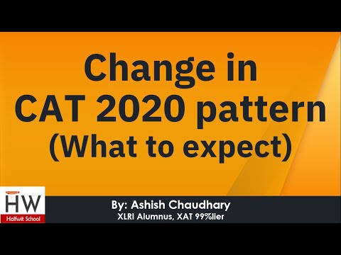 CAT pattern changed || What to expect? || CAT 2020