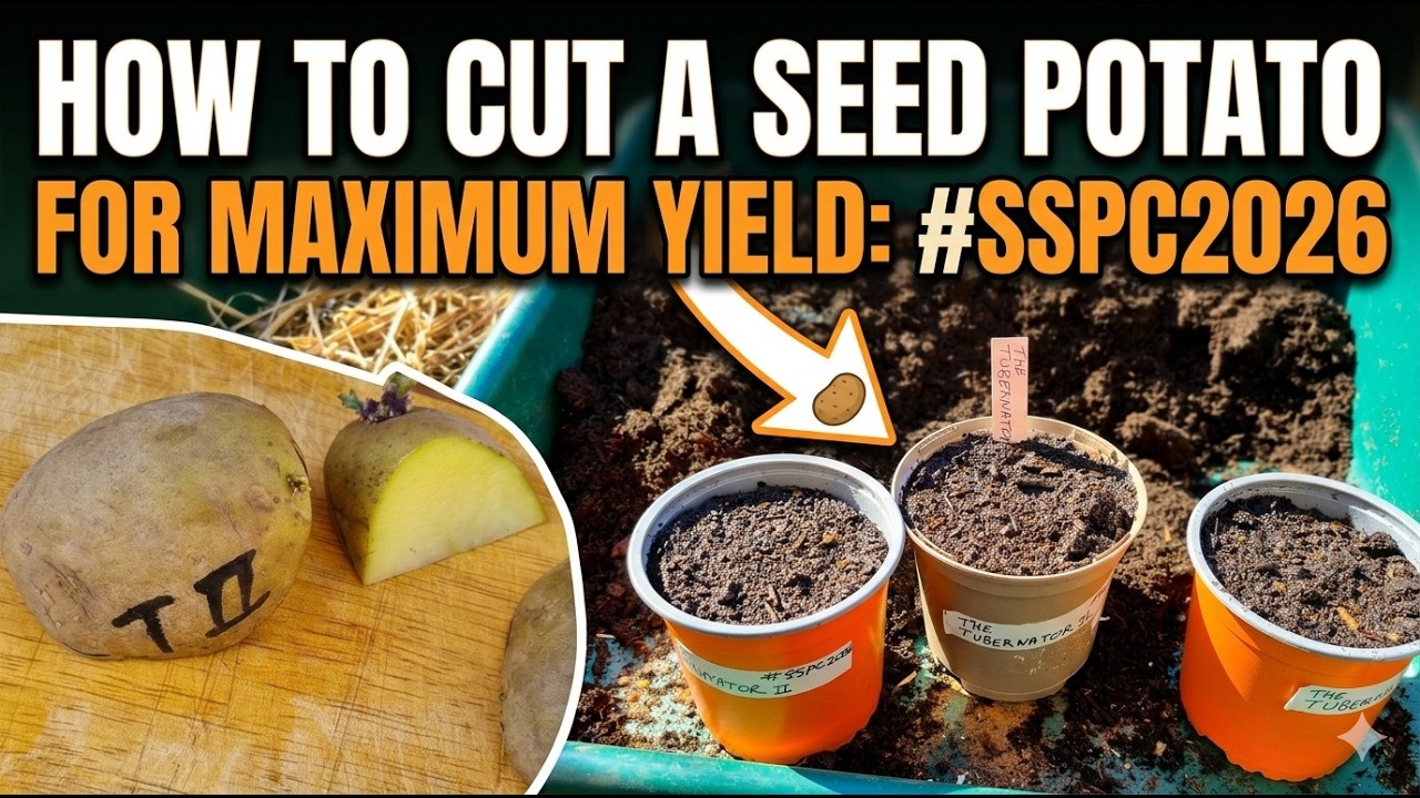 How to cut a seed potato for maximum yield: #SSPC2026