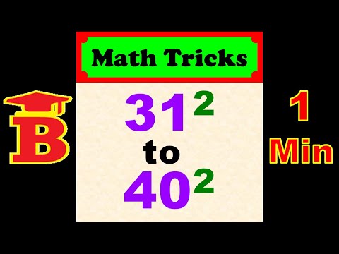 31 to 40 square Trick