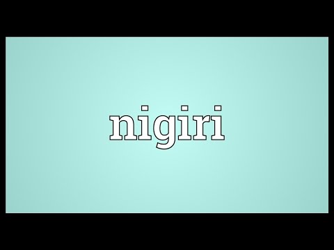 Nigiri Meaning