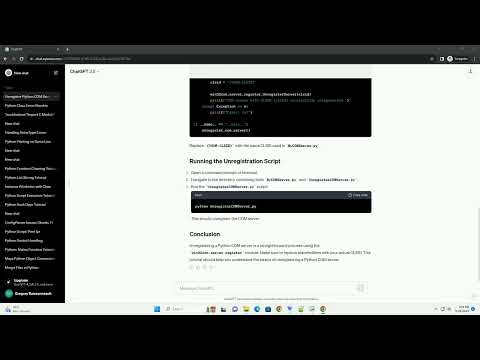 How to unregister Python COM server