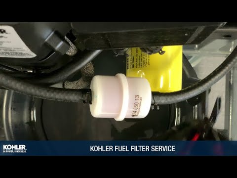 KOHLER FUEL FILTER SERVICE