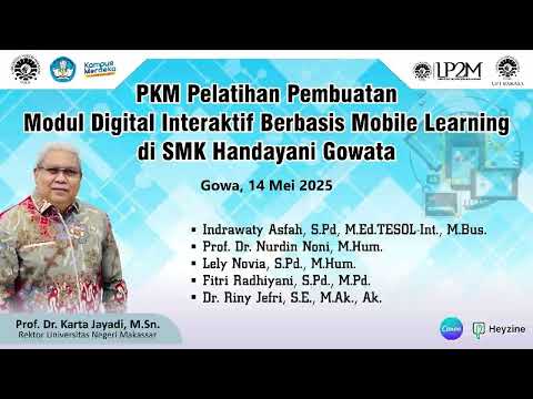 PkM Pelatihan Pembuatan Modul Digital Interaktif Berbasis Mobile Learning