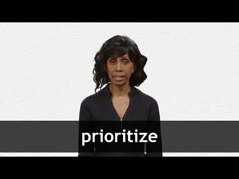 How to pronounce PRIORITIZE in American English