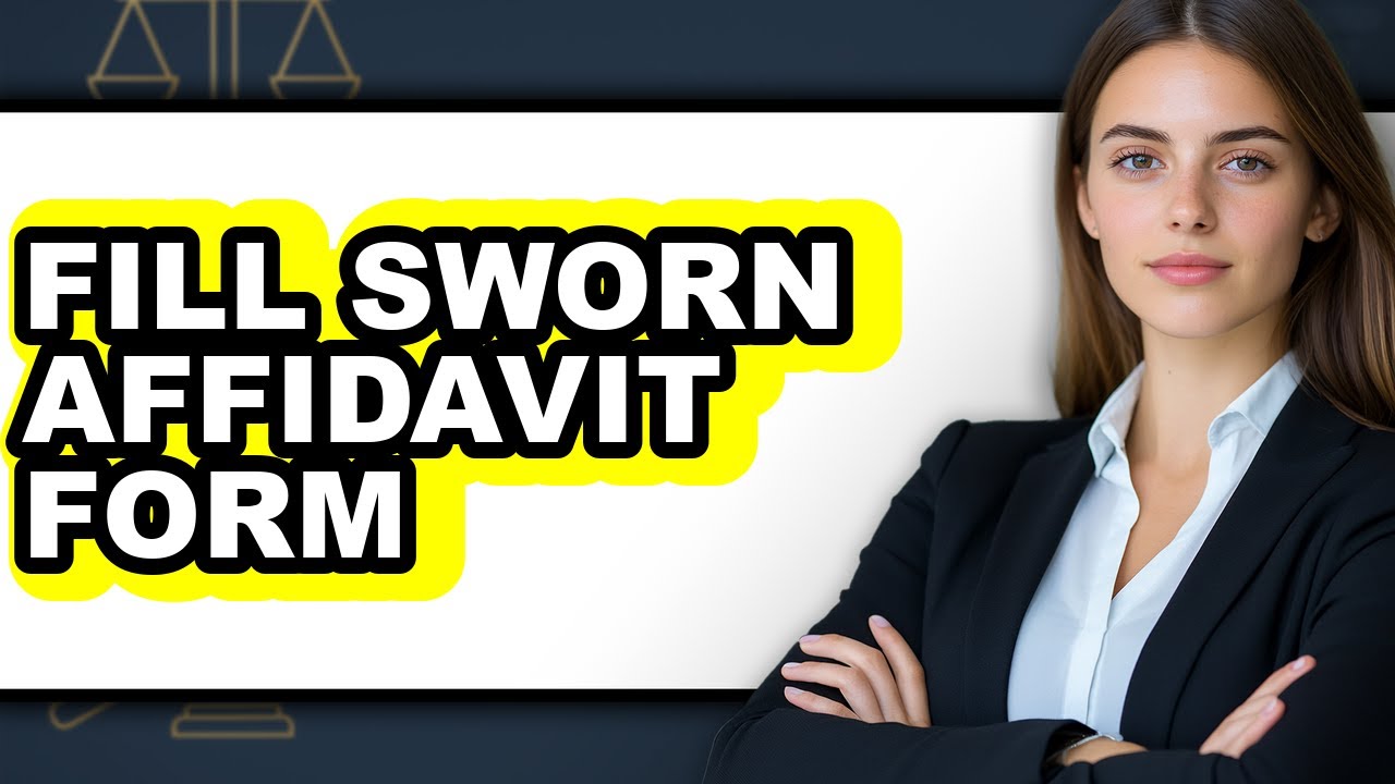 How to Fill Sworn Affidavit Form