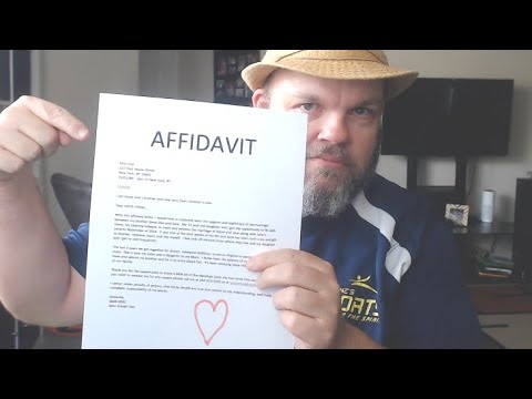 Real Working Example I-751 AFFIDAVIT Letter of Support (How To Submit Write USCIS Immigration Sample