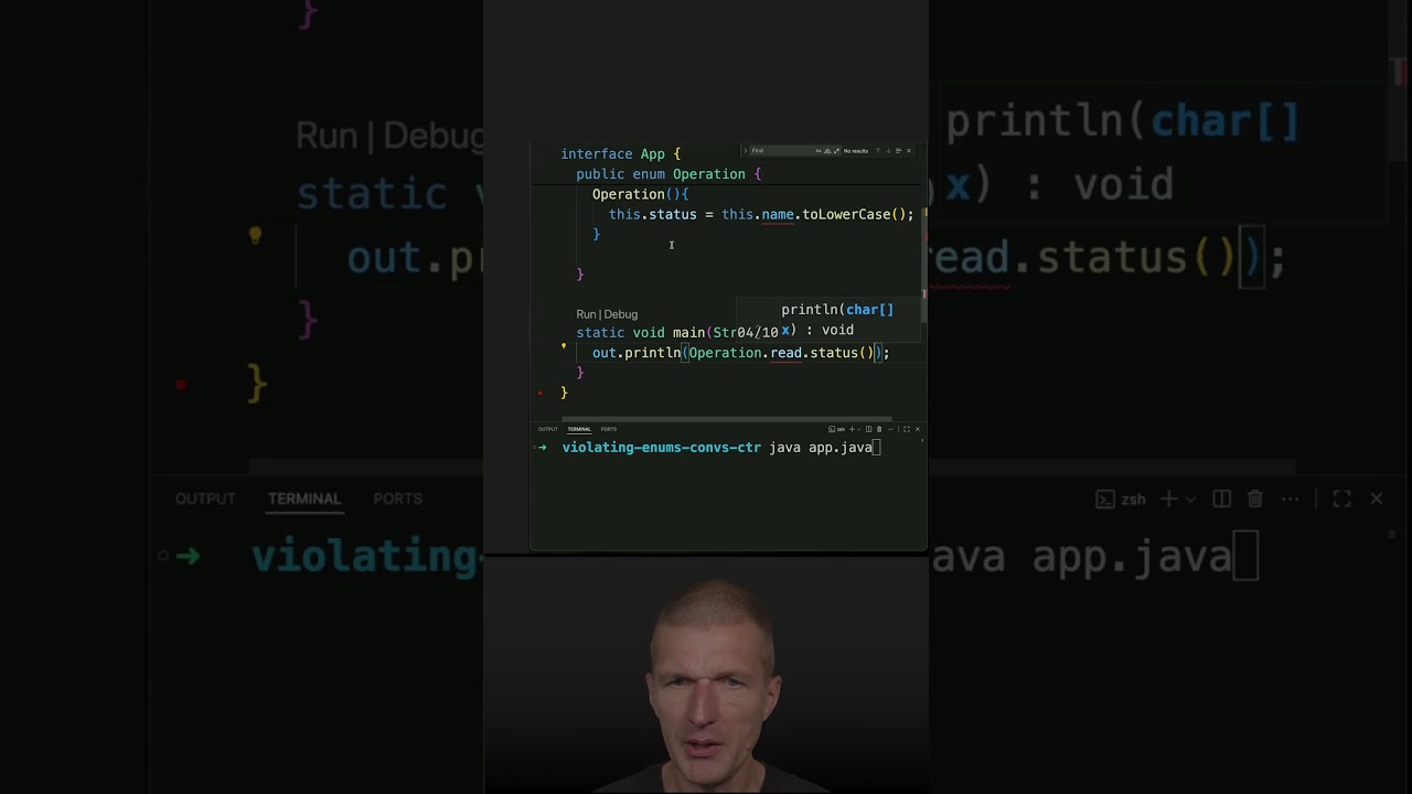 Enum Conventions: A Better Mapping with Constructor? #java #shorts #coding #airhacks