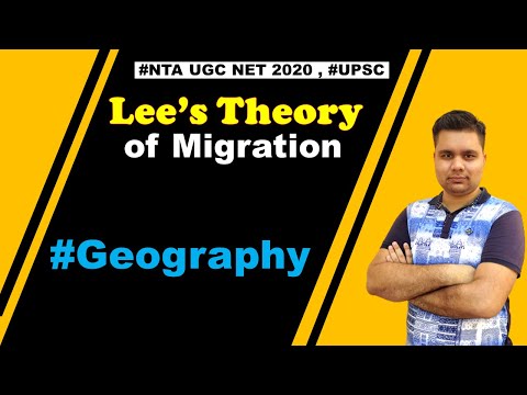 Lee's theory of Migration || Lee Model || NTA UGC NET Paper 2 Geography || UPSC || By Amandeep Lamba