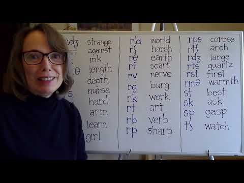 FINAL CONSONANT CLUSTERS