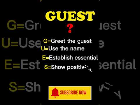 What Does G.U.E.S.T. Mean in Hospitality? | what does GUEST stand for