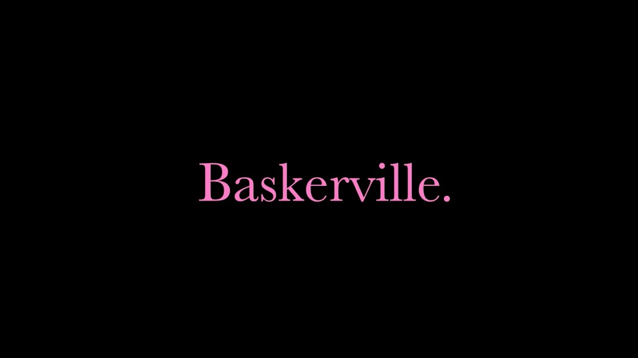 Kinetic Type Animation: Baskerville