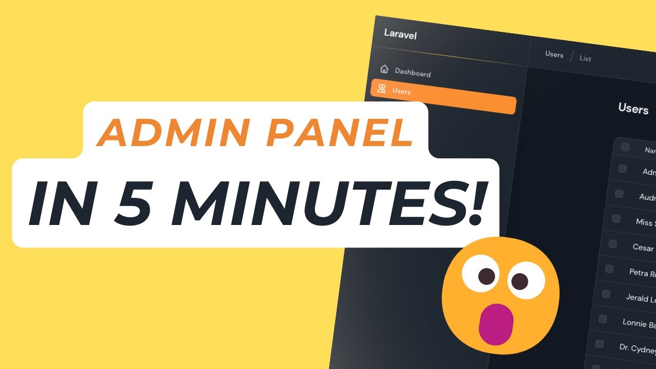 Can I Create a Laravel Admin Panel in Less than 5 Minutes? ⏱️