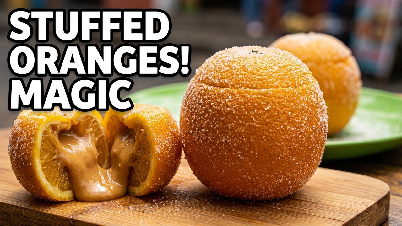 NARANJAS RELLENAS DE DULCE DE LECHE | POSTRE FÁCIL Y DELICIOSO
