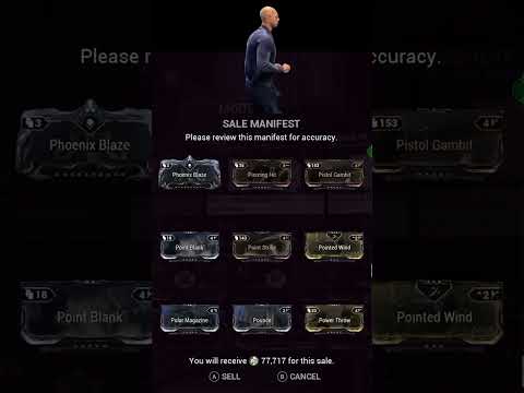 Dissolving 11,000 mods in Warframe...