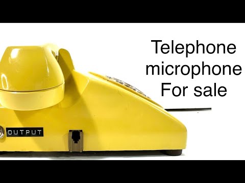 Vintage telephone made into a lofi recording microphone | Reverb