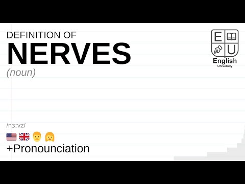 NERVES meaning, definition & pronunciation | What is NERVES? | How to say NERVES