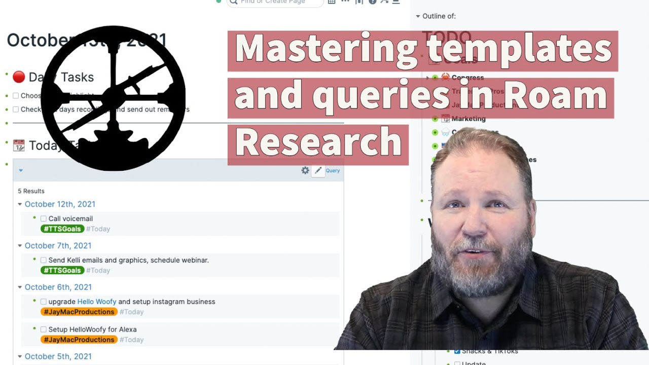 Mastering templates and queries in Roam Research