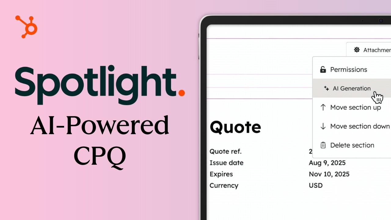 AI-Powered CPQ | HubSpot Spotlight Fall 2025