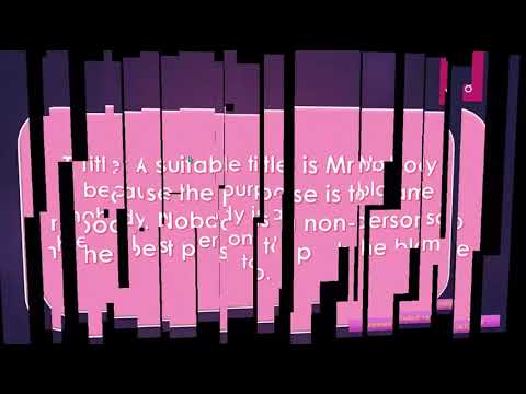 Mr Nobody A Poem