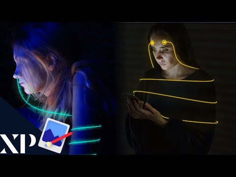 How to make glowing lines effect Paint.net