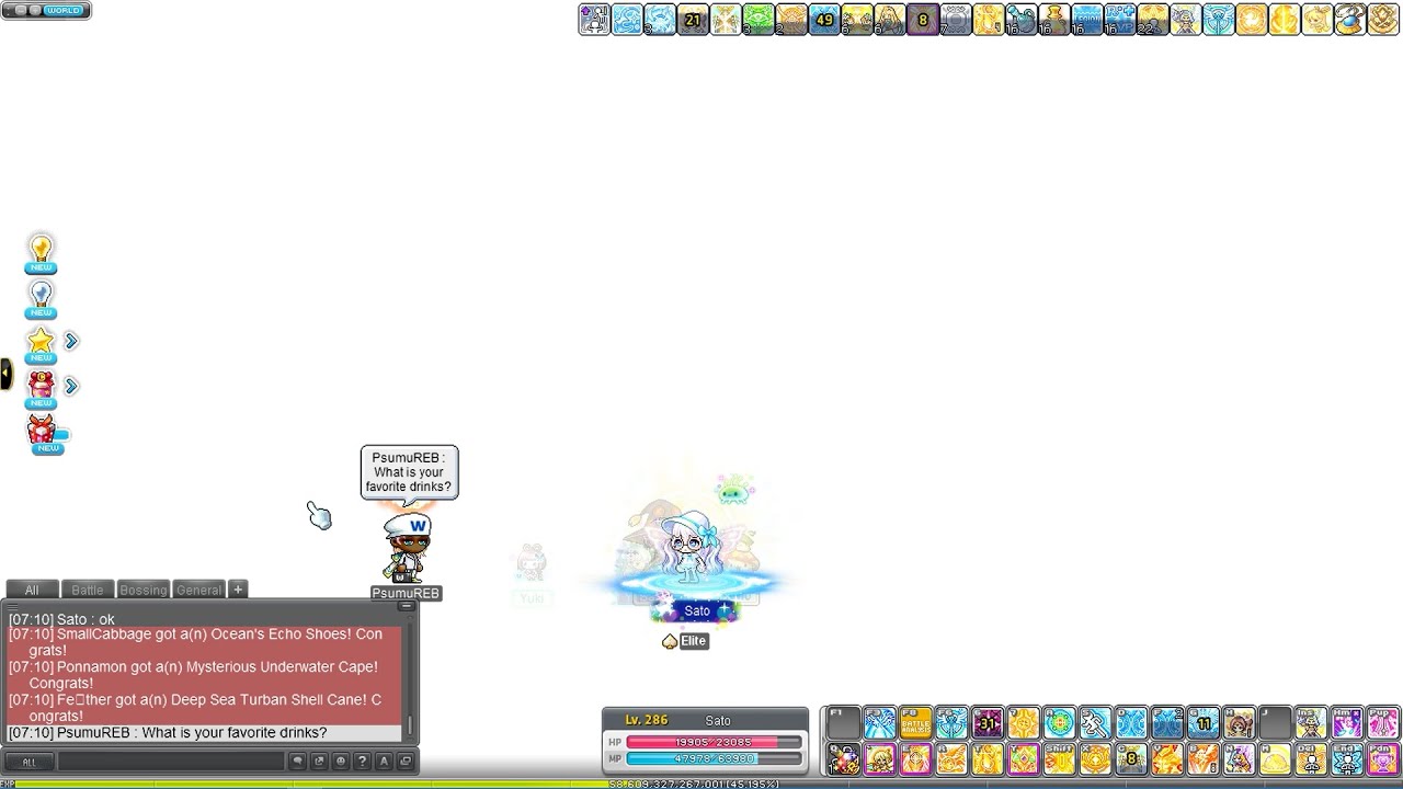 I got whiteroomed for training too much...