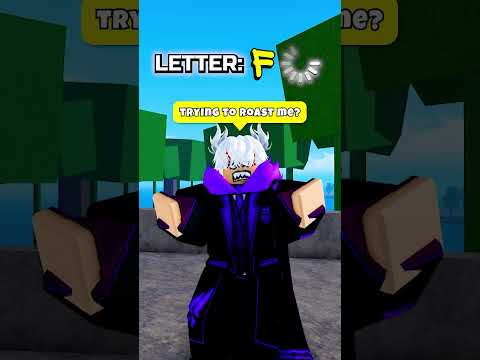SPEAK in ABC order or be BANNED from Blox fruits! ⛏️ #shorts