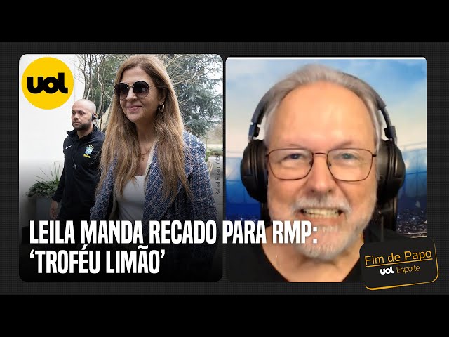 Leila assiste ao Fim de Papo e manda recado para RMP: 'Troféu limão'