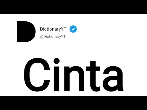 Cinta Meaning in English