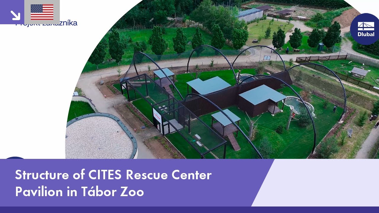 Structure of CITES Rescue Center Pavilion in Tábor Zoo