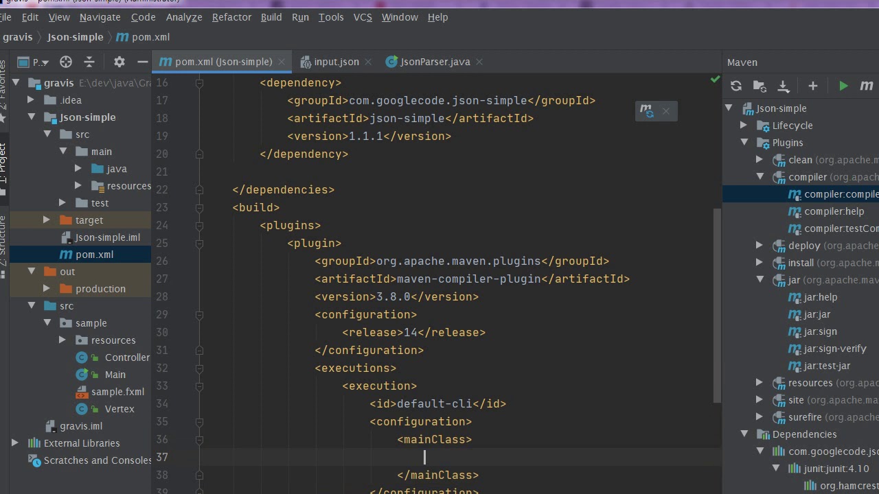Read Json format file in Java with json-simple