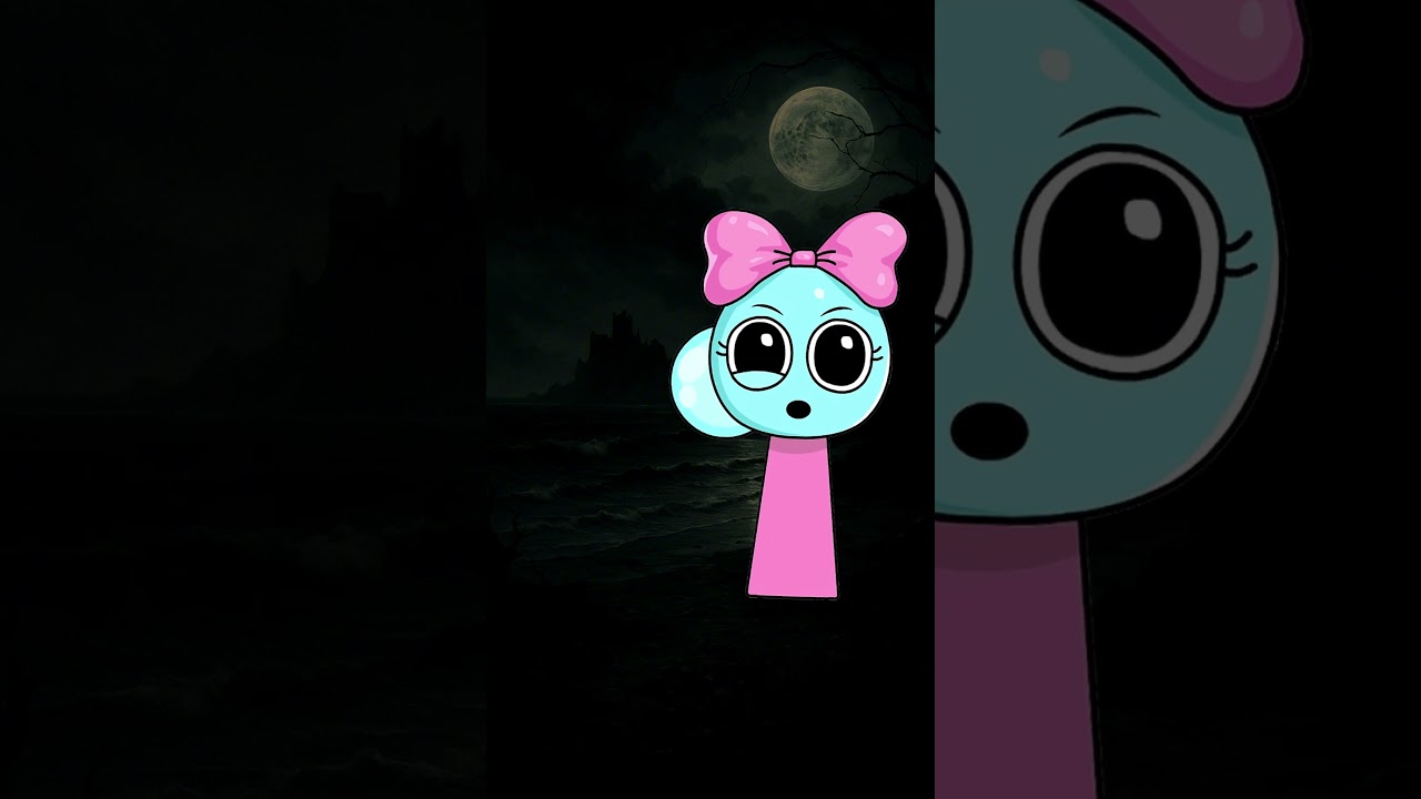 Cute cartoon character turns into even cuter sprunki#sprunki #sprunkioc