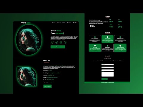 Build a Responsive Portfolio Website Using HTML CSS and JS | Complete Portfolio Website