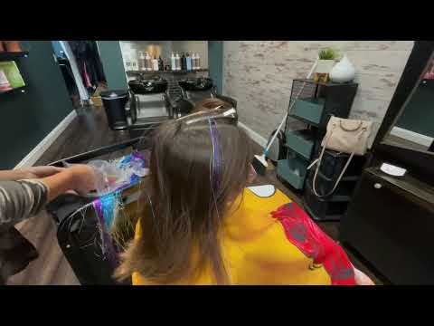 How to apply hair tinsel (fairy hair tutorial)